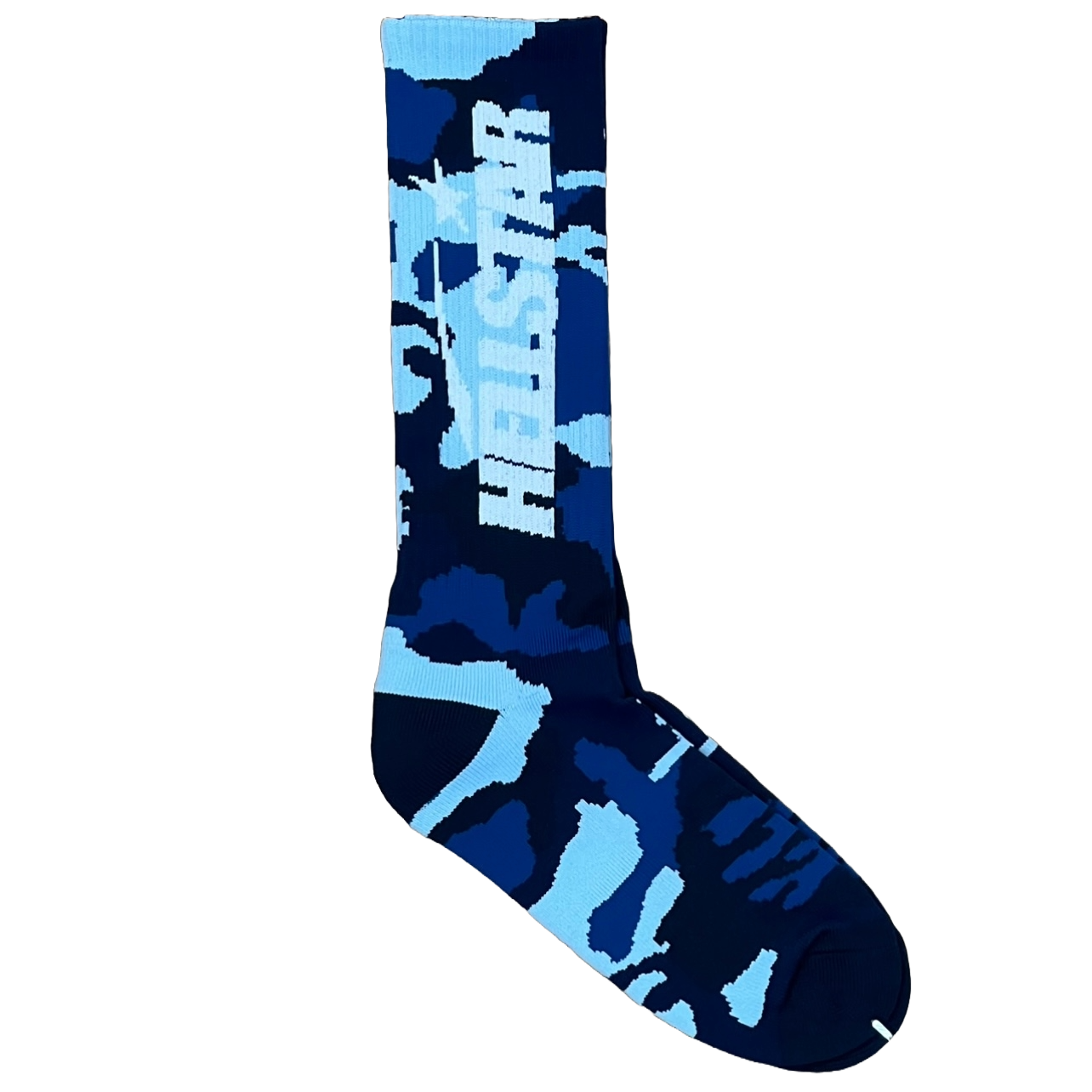 Hellstar Camo Logo Socks Blue – Endless Supply